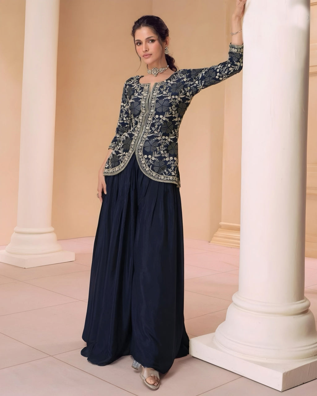 Shop now Real Chinon Silk Short Palazzo Suits Pink